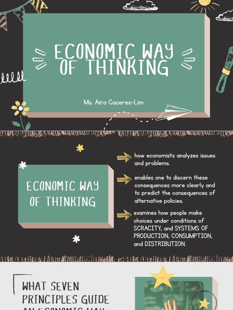 1. Economic Way of Thinking | PDF | Economics | Rationality