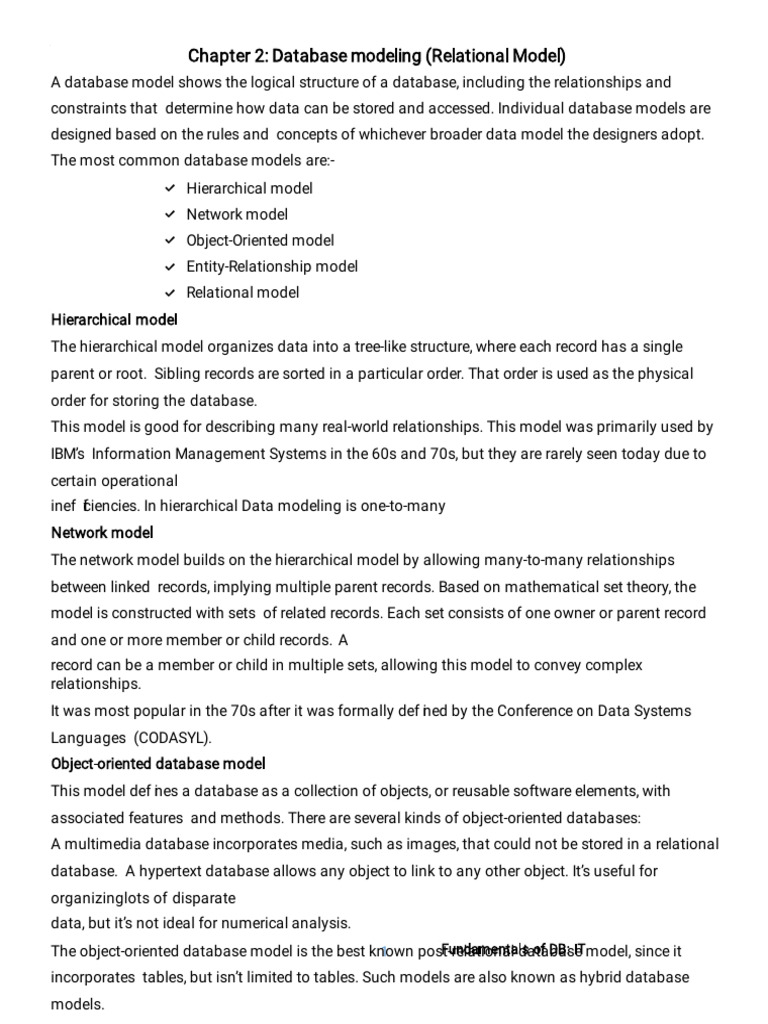 Chapter Two - Relational Model2 | PDF | Relational Database | Databases