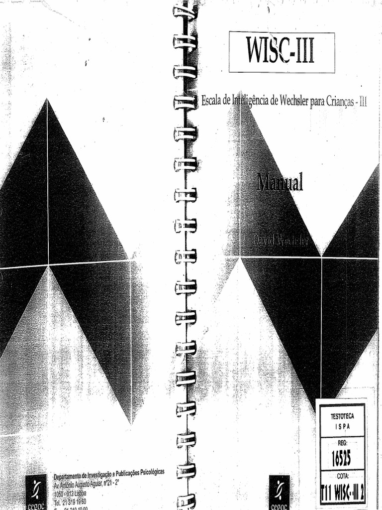 Manual Wisc III | PDF