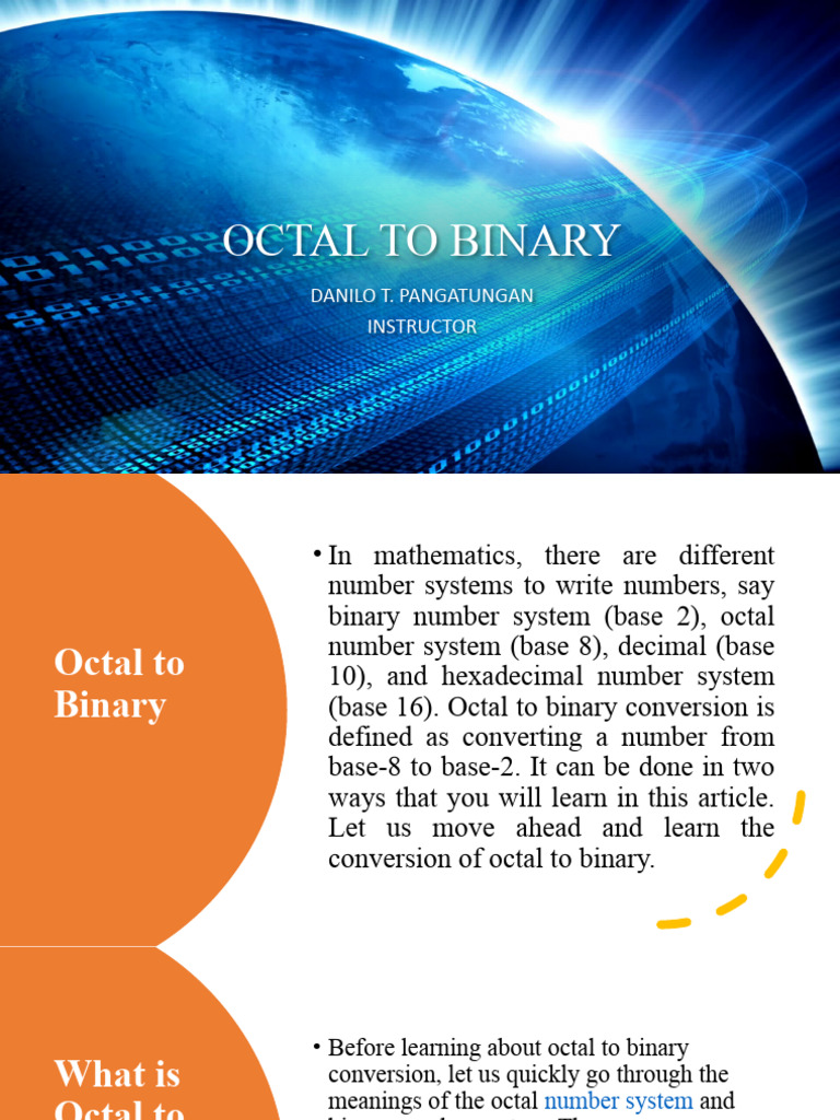 Octal To Binary | PDF | Encodings | Numbers