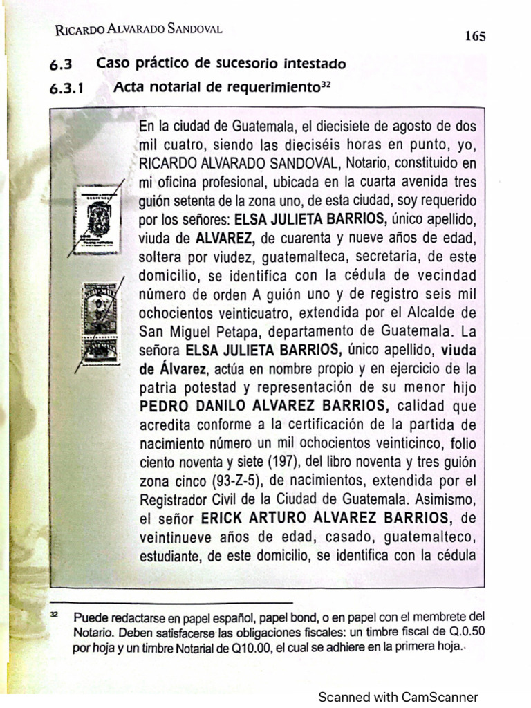 Acta Notarial de Requerimiento Proceso s | PDF Acta Notarial de Requerimiento Proceso s | PDF