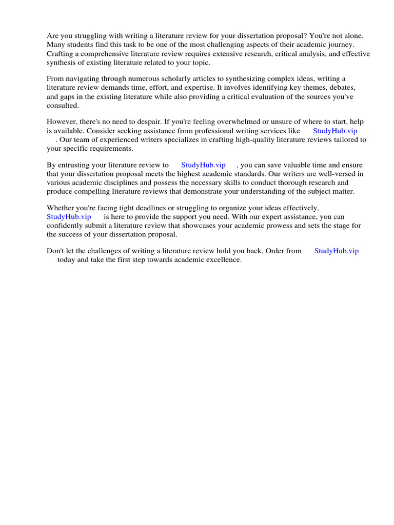 Example Literature Review Dissertation Proposal | PDF | Thesis ... Example Literature Review Dissertation Proposal | PDF | Thesis ...