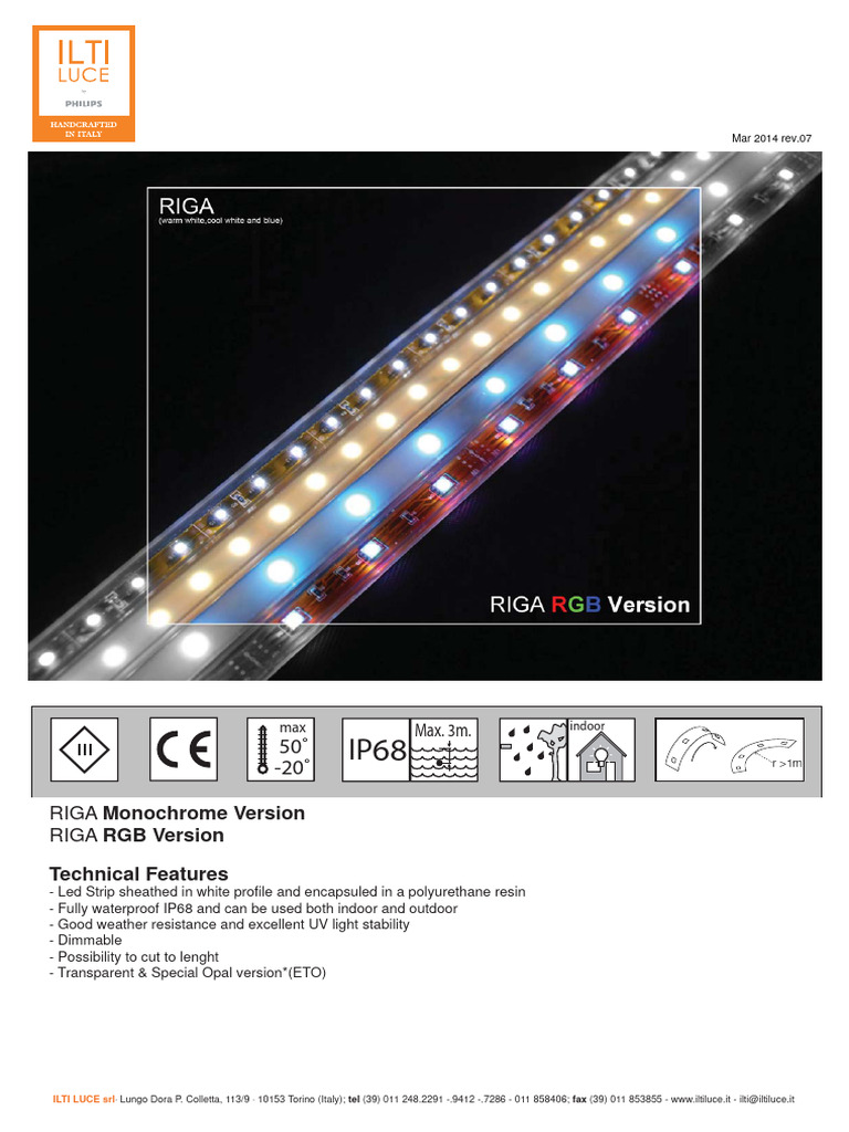 Datasheet Riga | PDF | Lighting | Electrical Connector