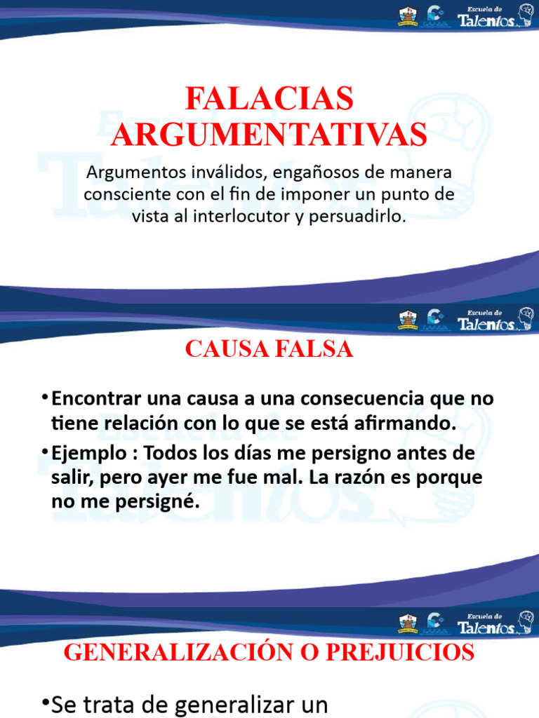 Falacias Argumentativas | Descargar gratis PDF | Falacia | Lógica
