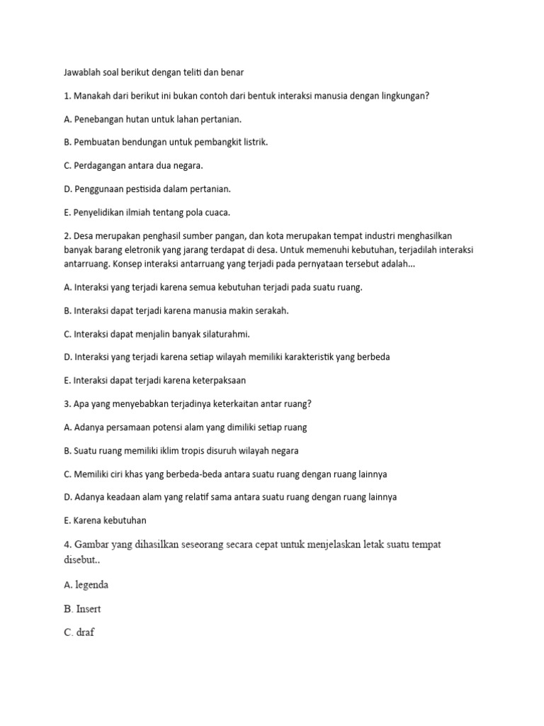 Soal Evaluasi Bab 5 Projek Ipas X MP | PDF