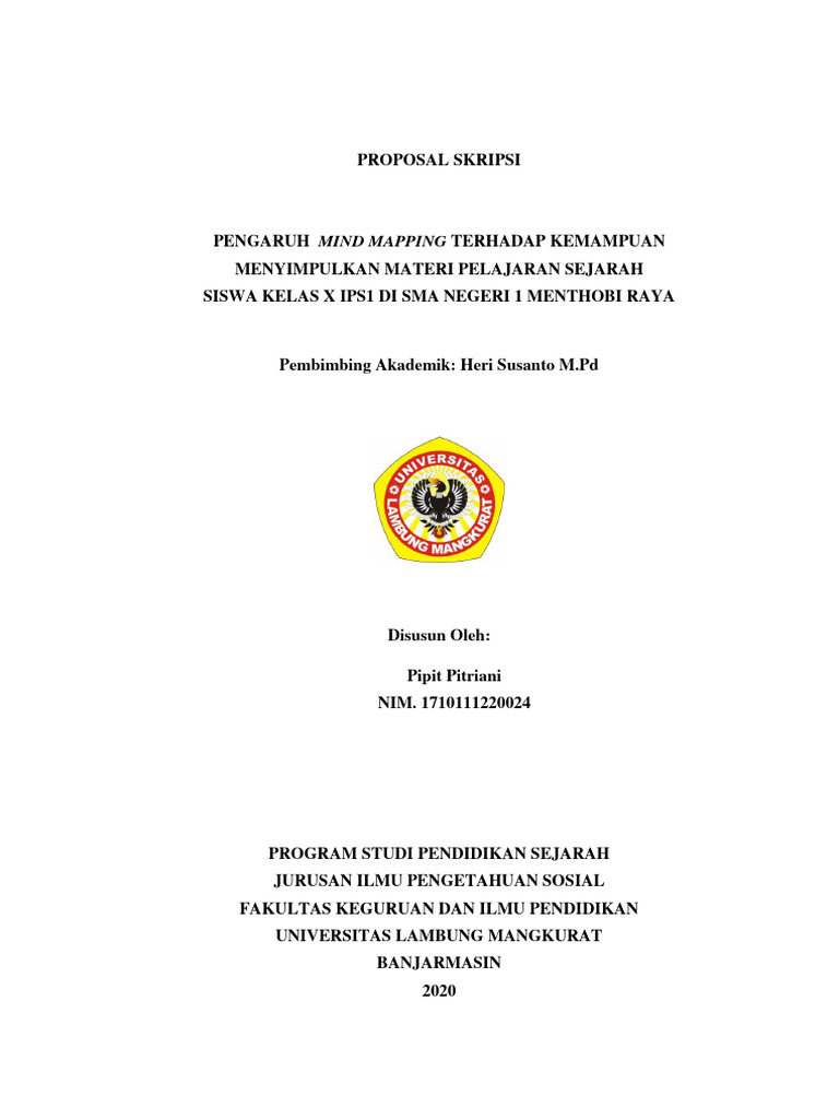 REVISI PROPOSAL SKRIPSI Kuantitatif PIPIT | PDF