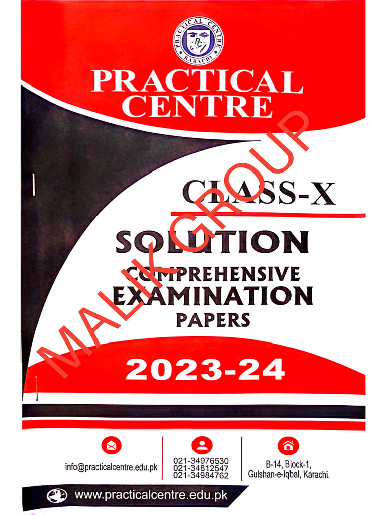 X Sindhi - Solved PC Comprehensive 2024 - Malik Group | PDF