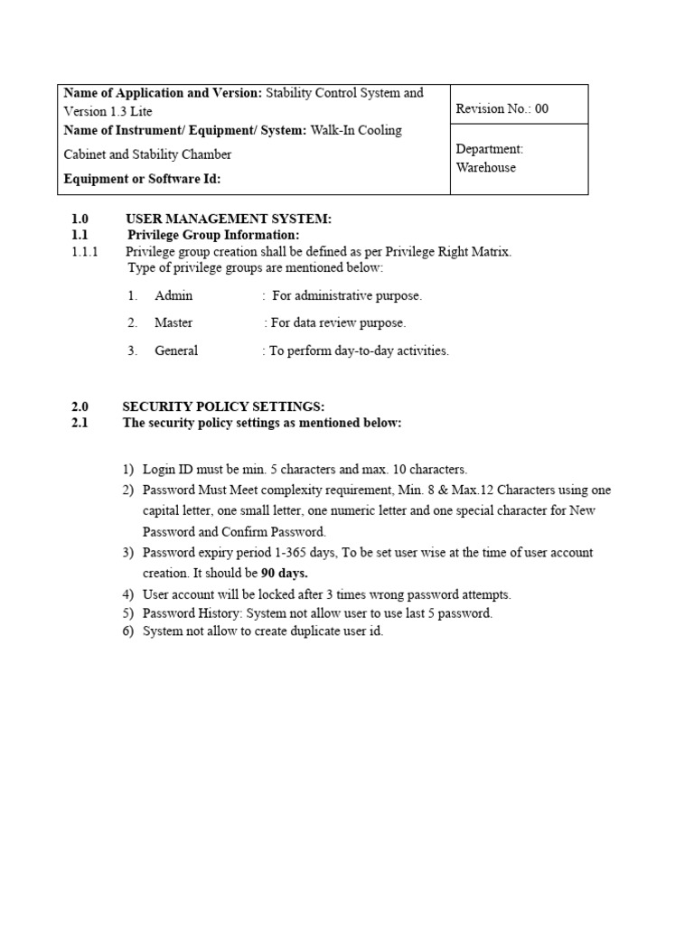 Application Wise Process Steps For Stability Control System 1.3 Lite 1 ...