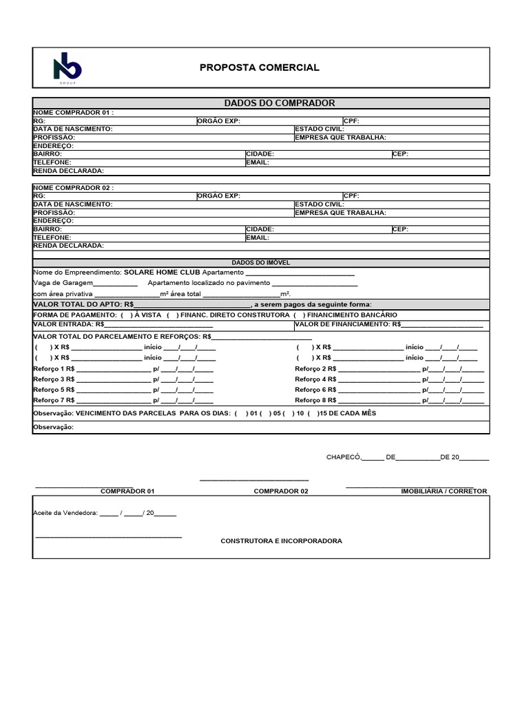 Proposta Comercial Excel | PDF