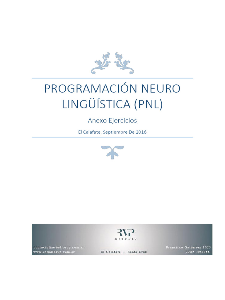 Anexo Ejercicios PNL | PDF | Programación neurolingüistica
