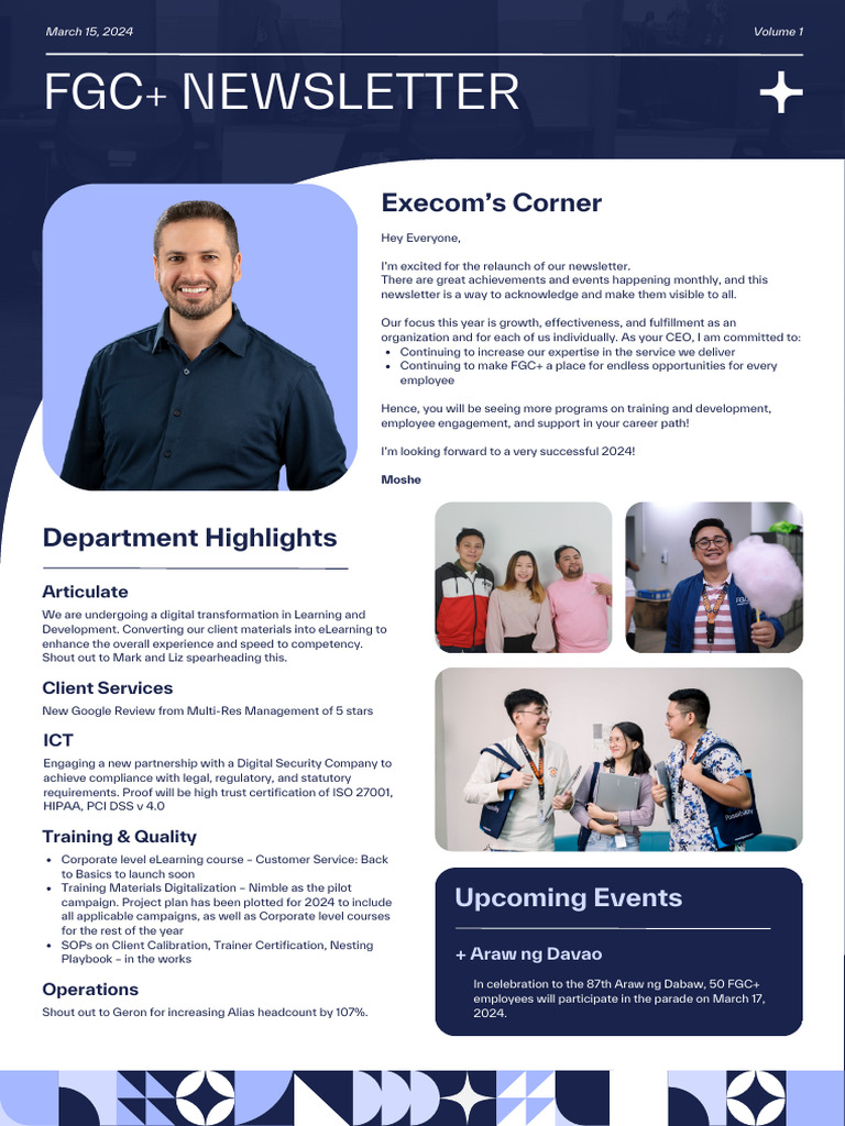 FGC+ March 2024 Internal Newsletter | PDF | Business