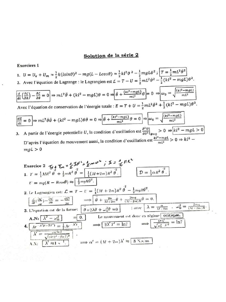 Solution-TD2 Ondes Et Vibration 2022 | PDF