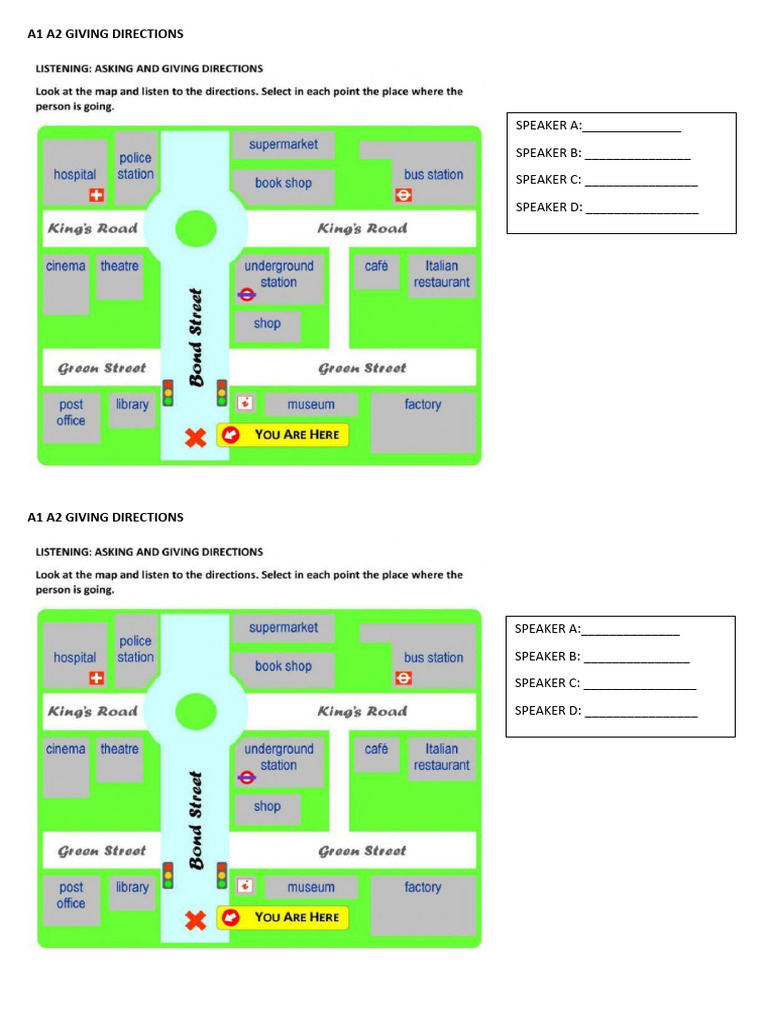 A1 A2 Directions Guide | PDF