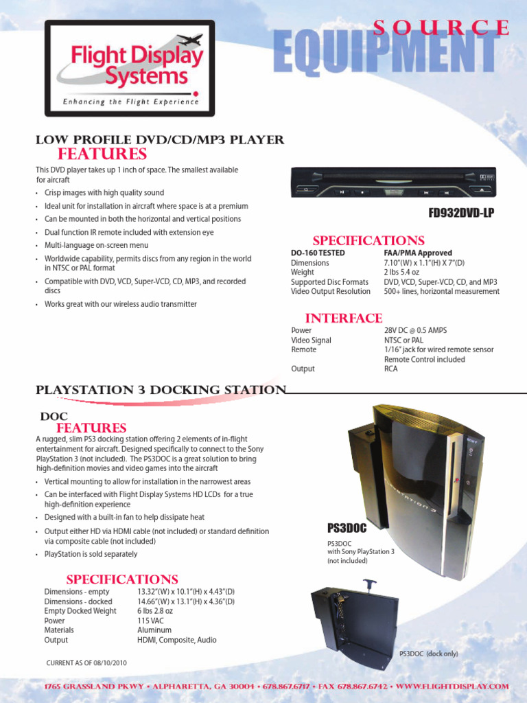 PS3 DOCspec | PDF | Play Station 3 | Video