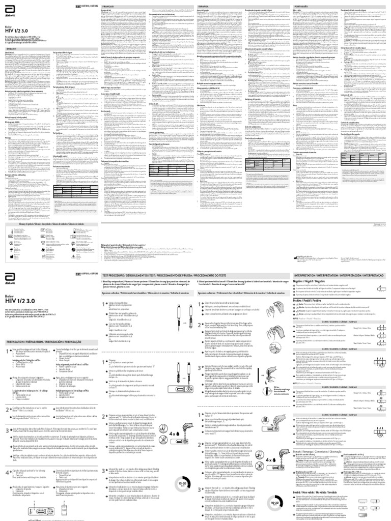 Inserto Hiv Abbott | PDF | VIH | Enfermedades virales animales