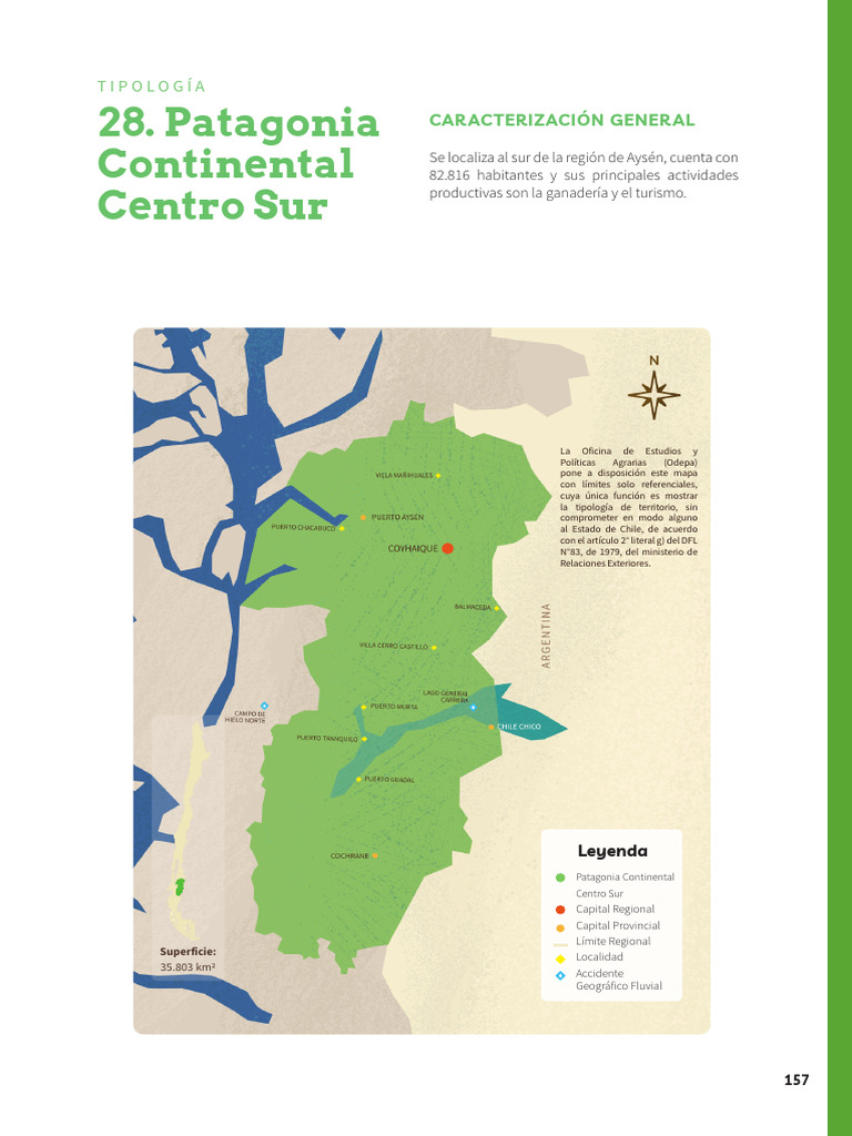 Atlas Rural de Chile Macrozona Patagonia Continental Centro Sur | PDF ...