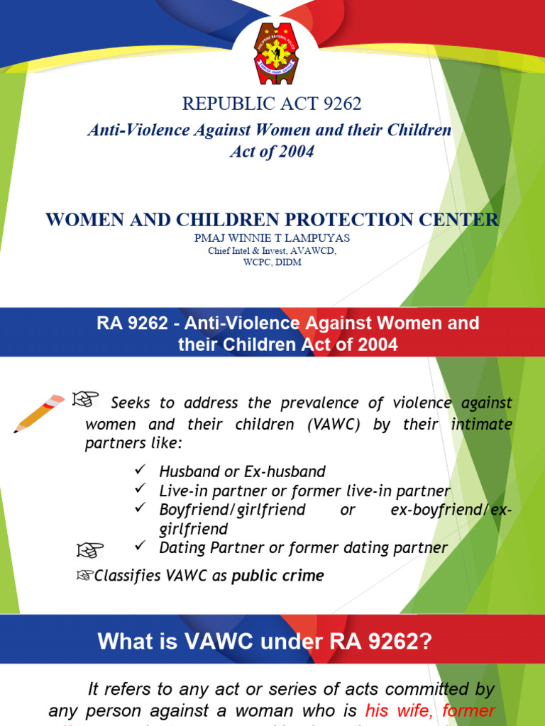 Republic Act 9262 Final | PDF | Violence | Restraining Order