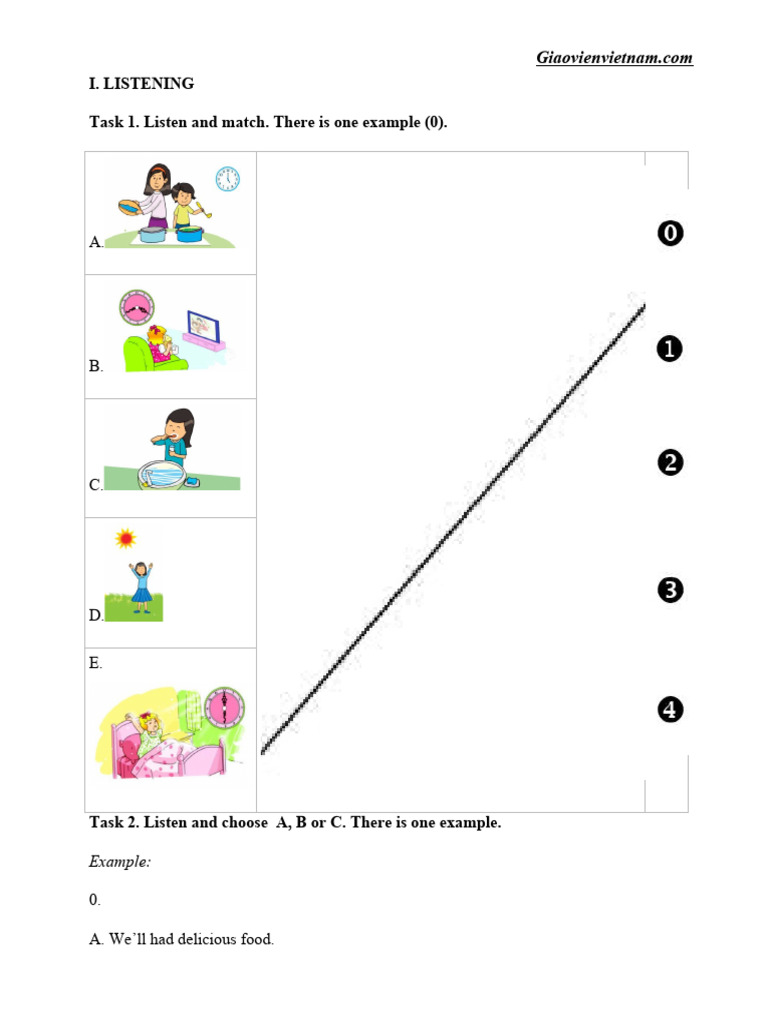 De Thi Tieng Anh Lop 5 Hoc Ki 1 Co File Nghe | PDF