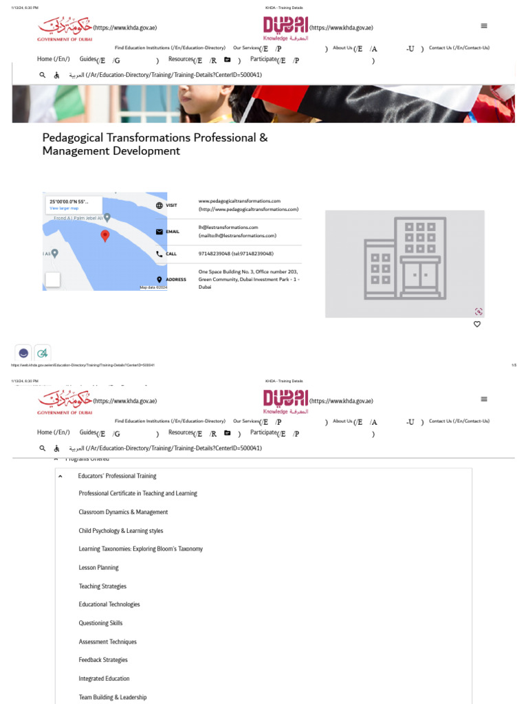 Khda - Website Approved Institution | PDF | Teachers | Educational ...