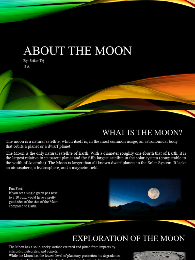About The Moon | PDF | Moon | Planets