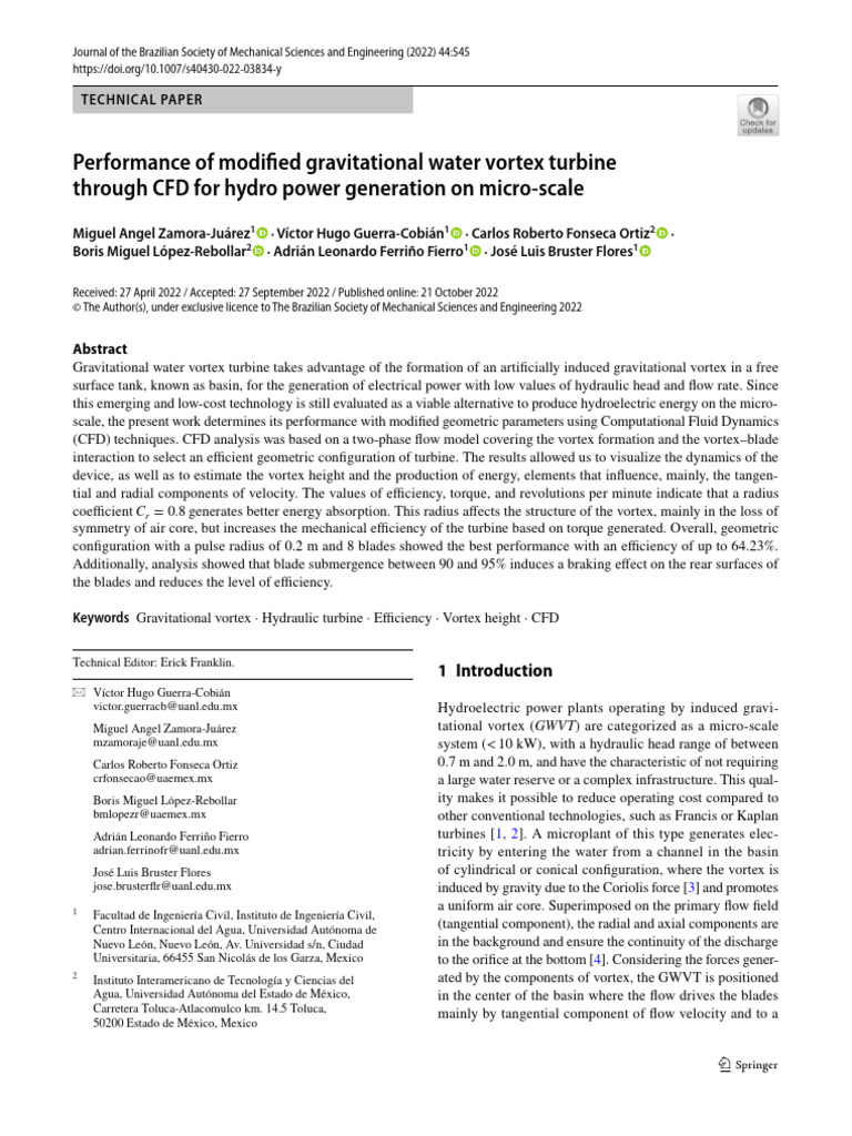 S40430-022-03834-Y (2) Calculo Tanque - Turbina Interesante | PDF | Turbine | Vortices