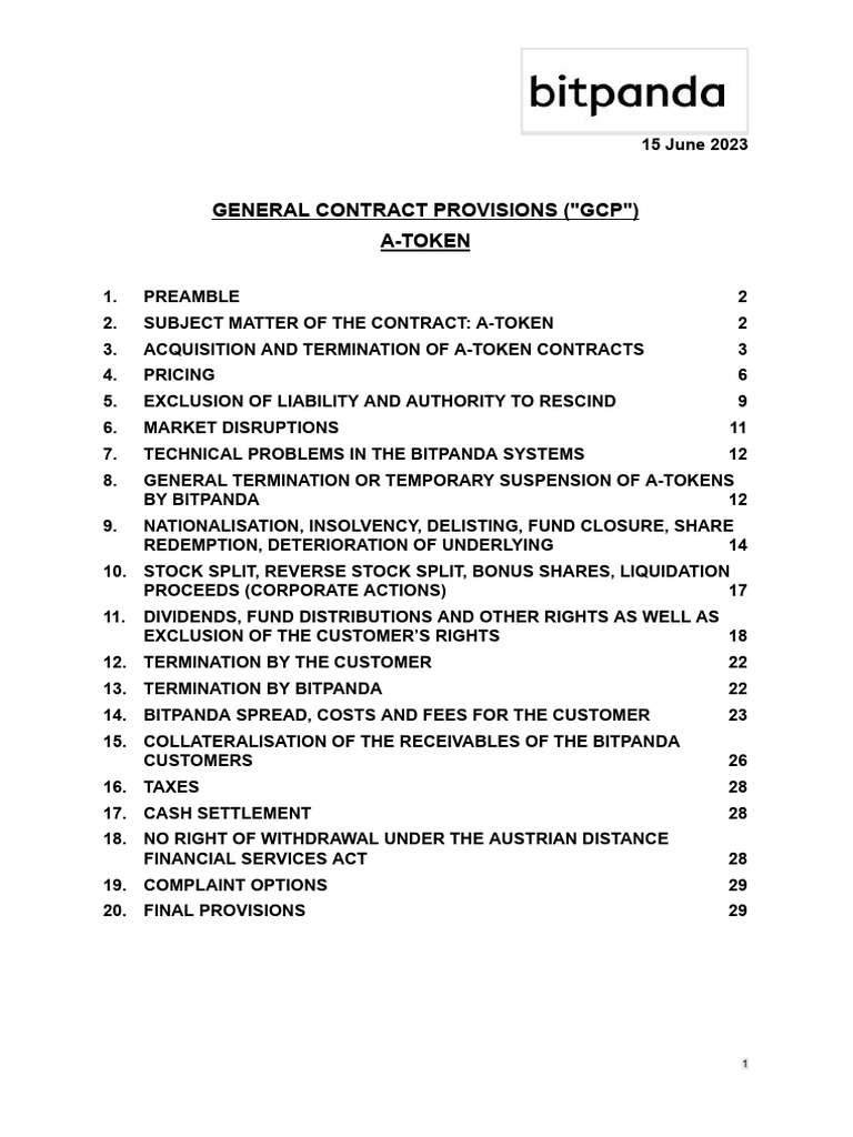A-Token Contract Guide | PDF | Derivative (Finance) | Stocks