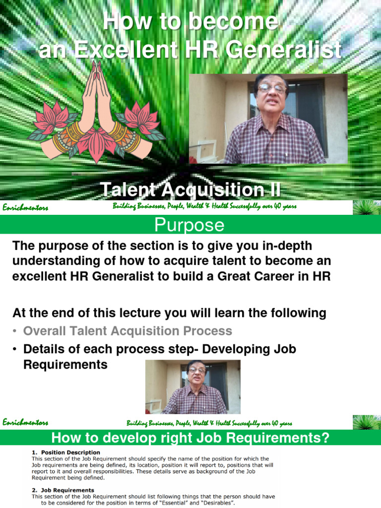 Excellent+HR+Generalist +Talent+Acquisition+II | PDF | Knowledge | Learning