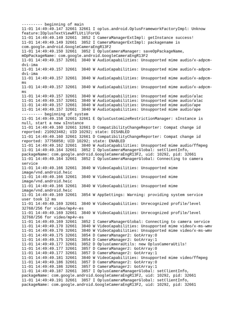 Logcat 1698821389081 | Download Free PDF | Computing | Software
