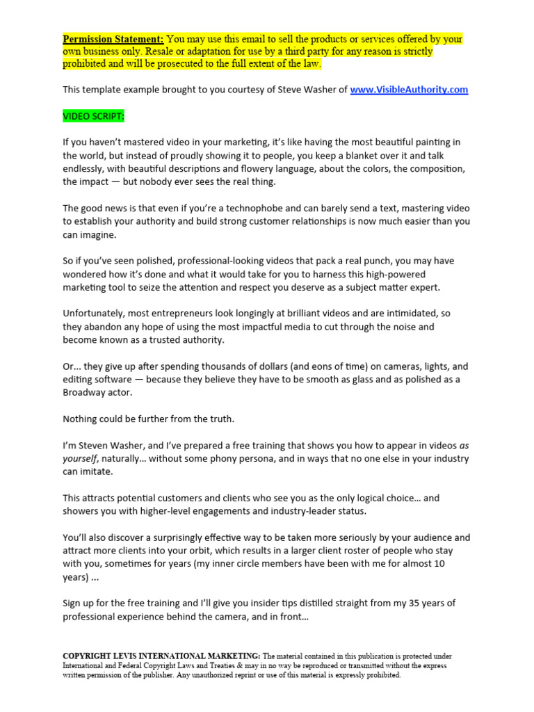 Ad 35 Example | PDF | Copyright