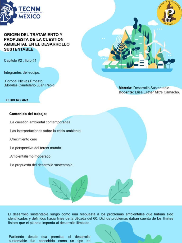 Presentacion Capitulo 2 | PDF | Desarrollo sostenible | Sustentabilidad