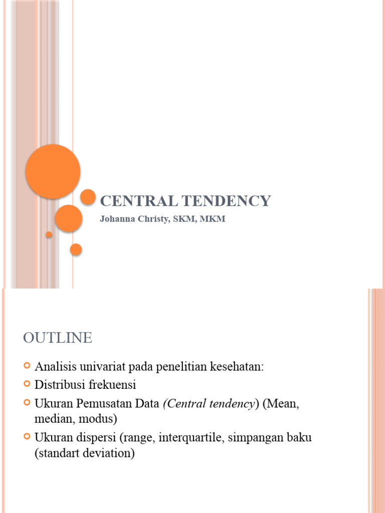 PERTEMUAN 3 Central Tendency | PDF