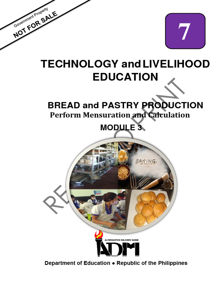 Bread and Pastry Production 7 Q2 M3 Perform Mensuration and ...