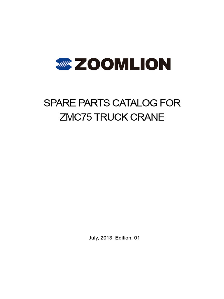 Zmc75 Spare Parts Catalog | PDF