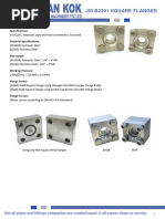 Square Flanges JIS B2291-JIS F7806 | PDF