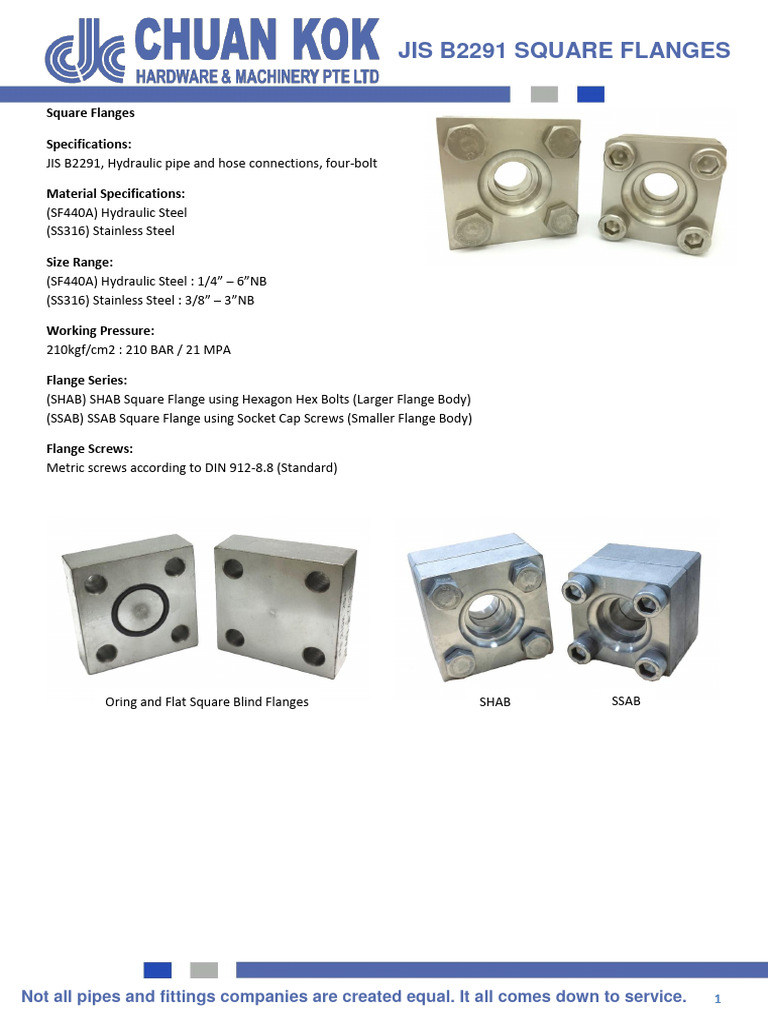 square_flange_catalogue brdias cuadrdas | PDF | Screw | Mechanical ...