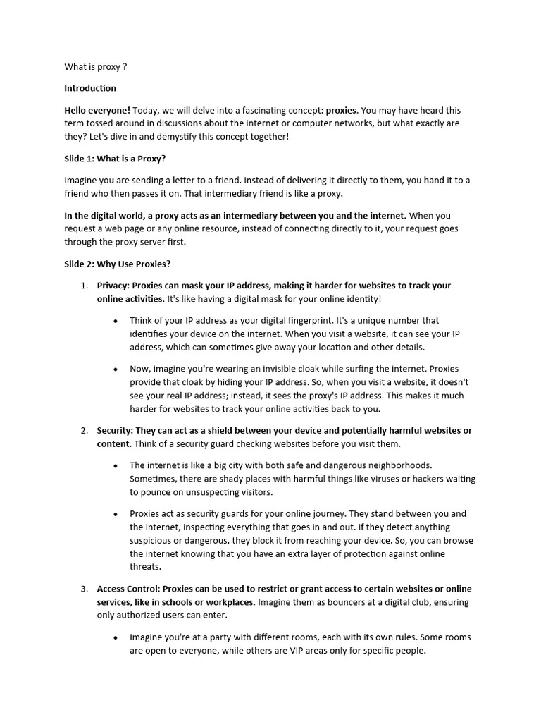 What is proxy | PDF | Proxy Server | Internet