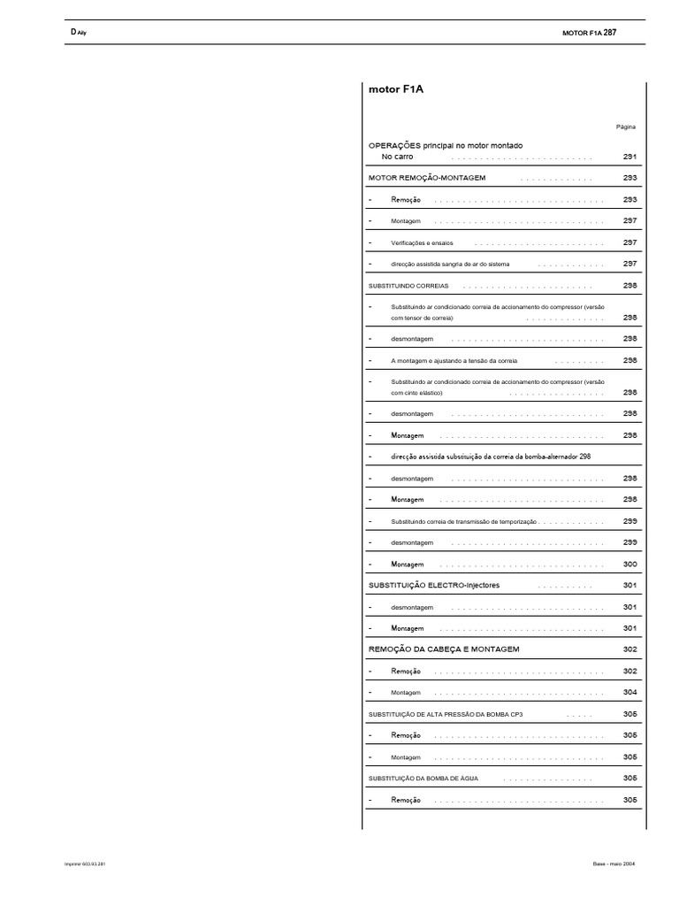 Guia Completo: Manutenção do Motor F1A | PDF | Pistão | Motores