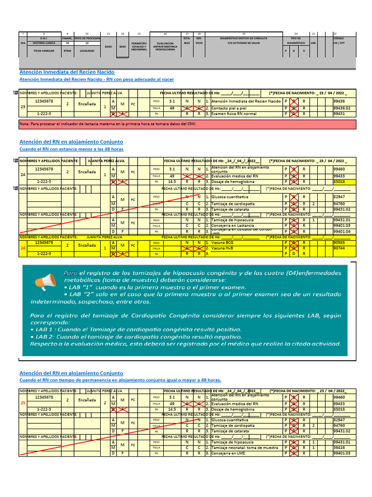 Cartilla HIS CRED NORMAL AGOSTO 2023 - AT. INM Y A.C | Descargar gratis PDF | Cuidado de la ...