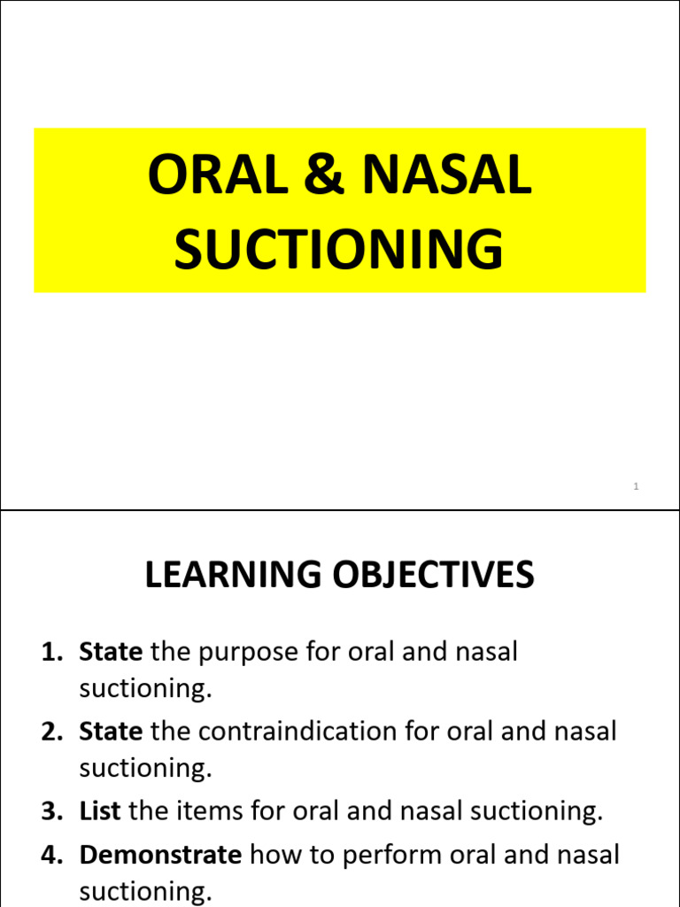 12.oro-Nasal Suctioning | Download Free PDF | Clinical Medicine ...