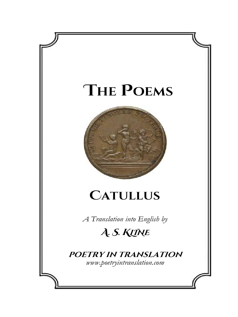 Poems, The - Gaius Valerius Catullus | PDF | Copyright