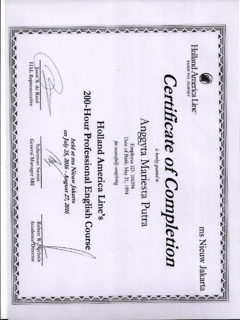 Certificate of Completion 2 | PDF