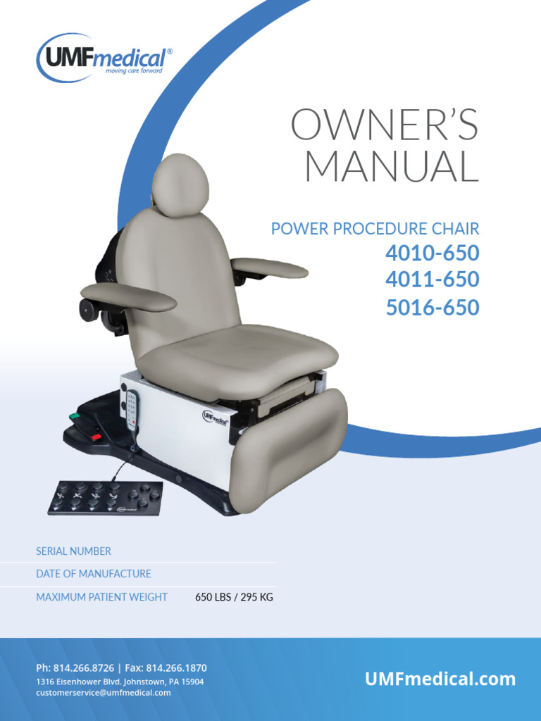 4010 4011 5016 650 Series - UMF Medical - Owners Manual | PDF ...