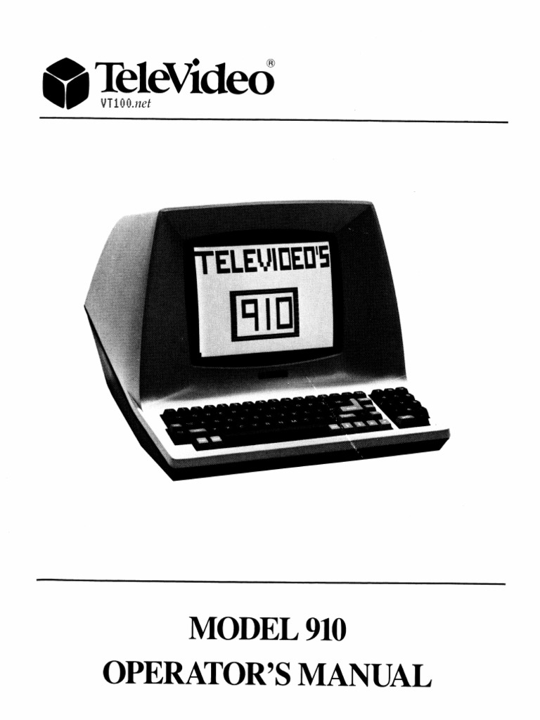 Televideo 910 | PDF