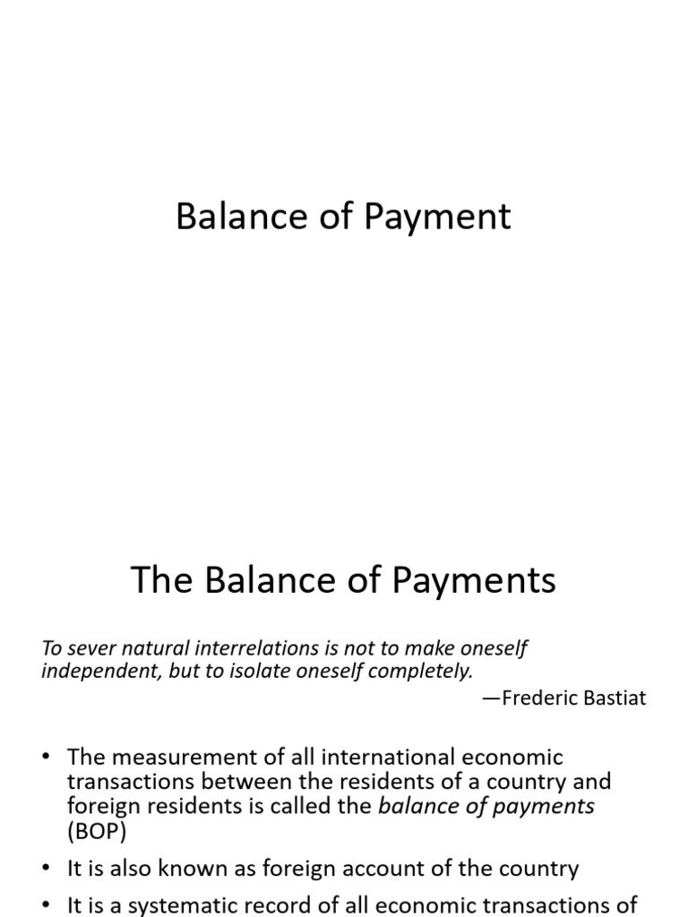 Balance - of - Payment Sept. 2023 | PDF | Balance Of Payments | Capital ...