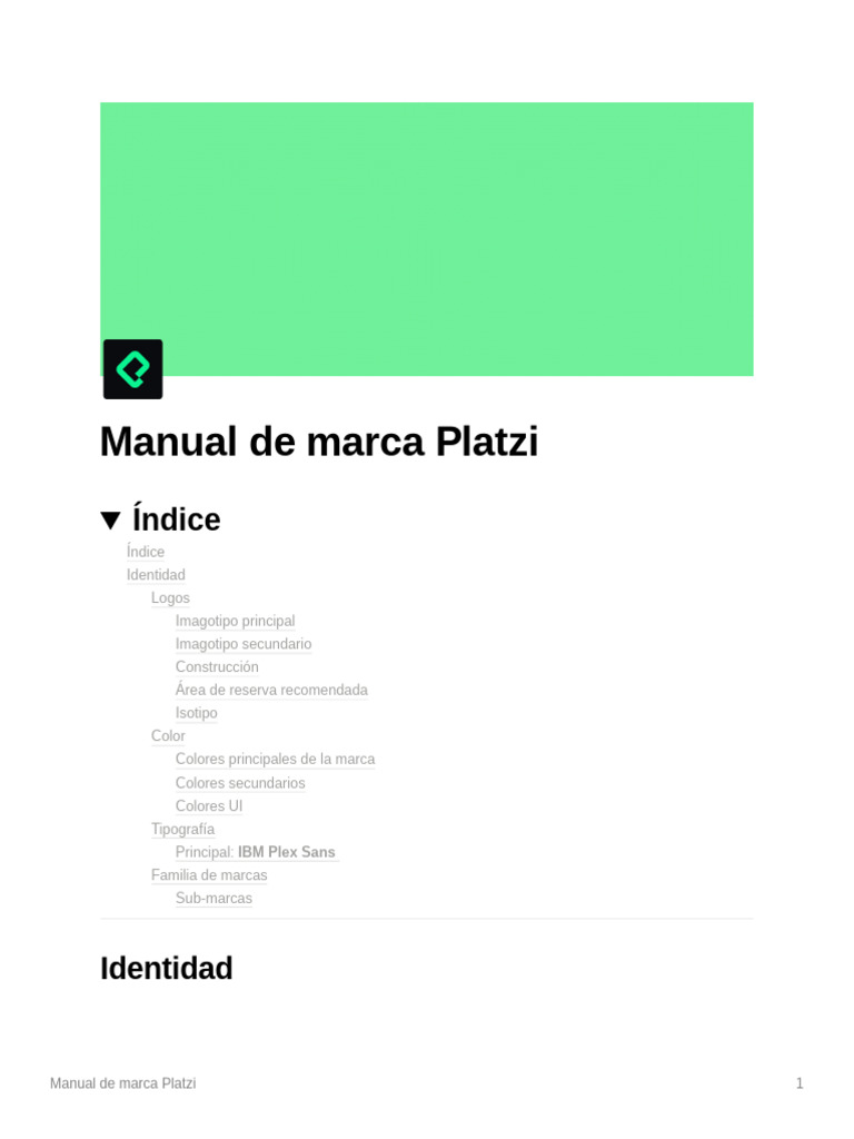 Manual de Marca Platzi | PDF | Diseño gráfico