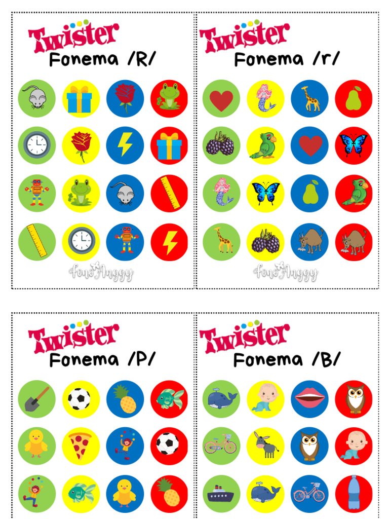 Twister por fonema | PDF