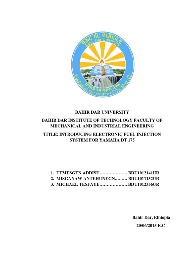 Final Year Project EFI | PDF | Fuel Injection | Carburetor
