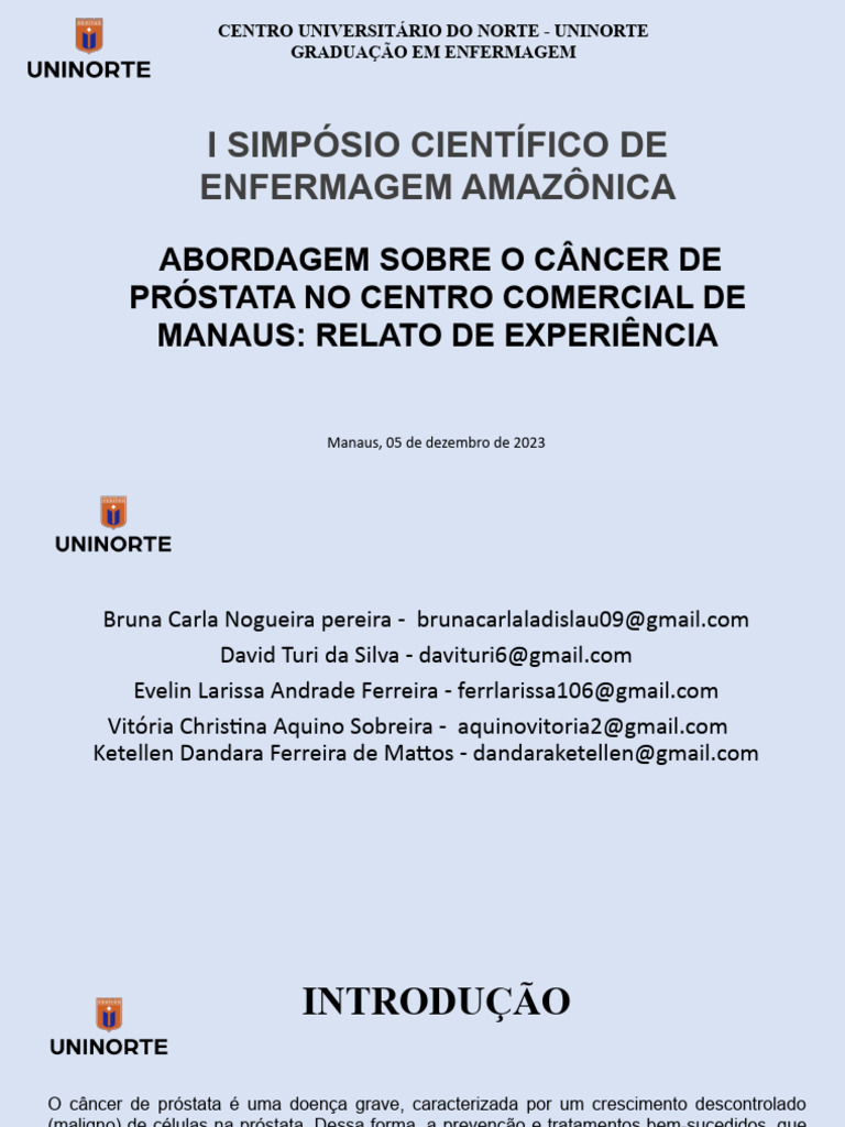 SLIDE - I SIMPÓSIO CIENTIFICO DE ENFERMAGEM AMAZÔNICA Atualizado | PDF