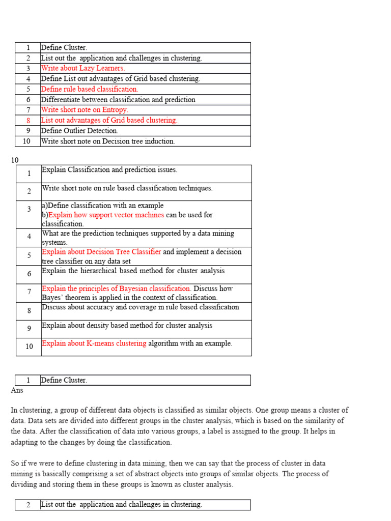 Unit-4 Question Bank Answars | PDF