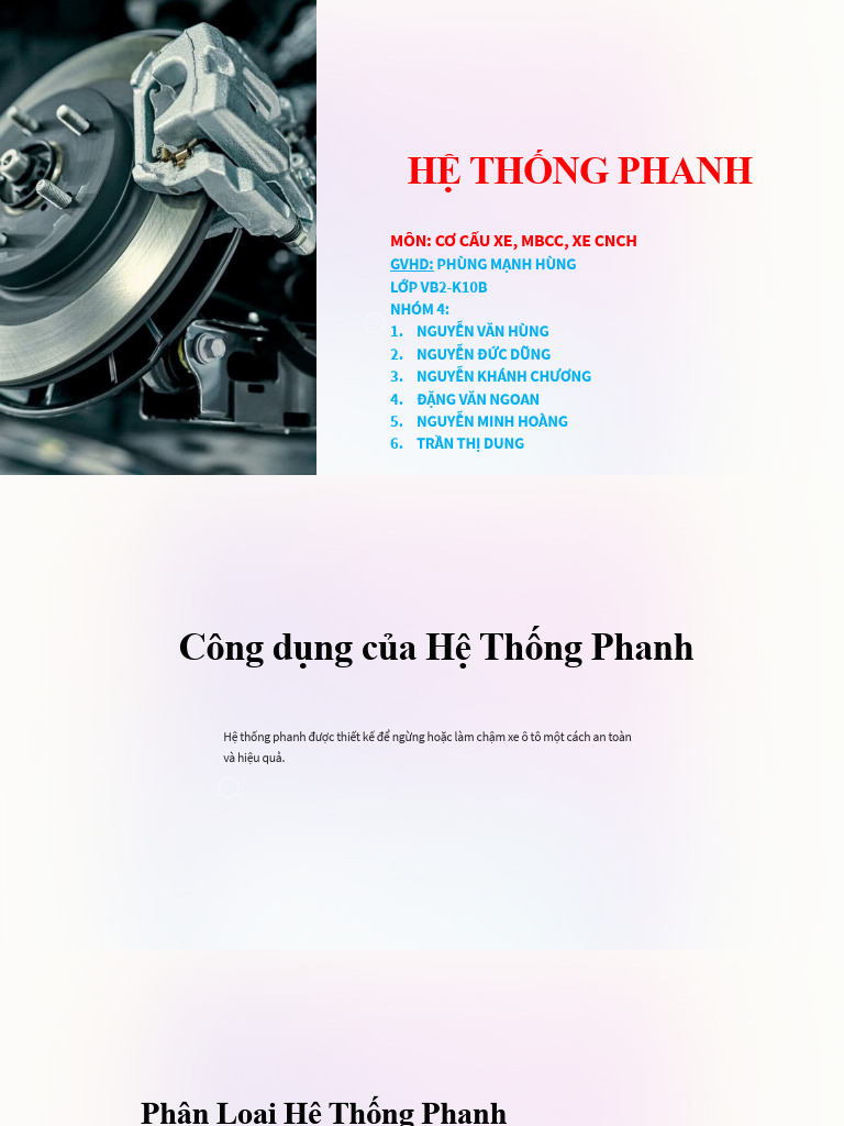 Cong Dung Cua He Thong Phanh | PDF